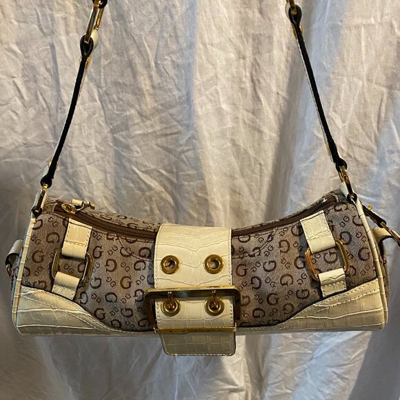 Guess | Bags | Vintage Guess Purse With Snap And Zipper Closure | Poshmark